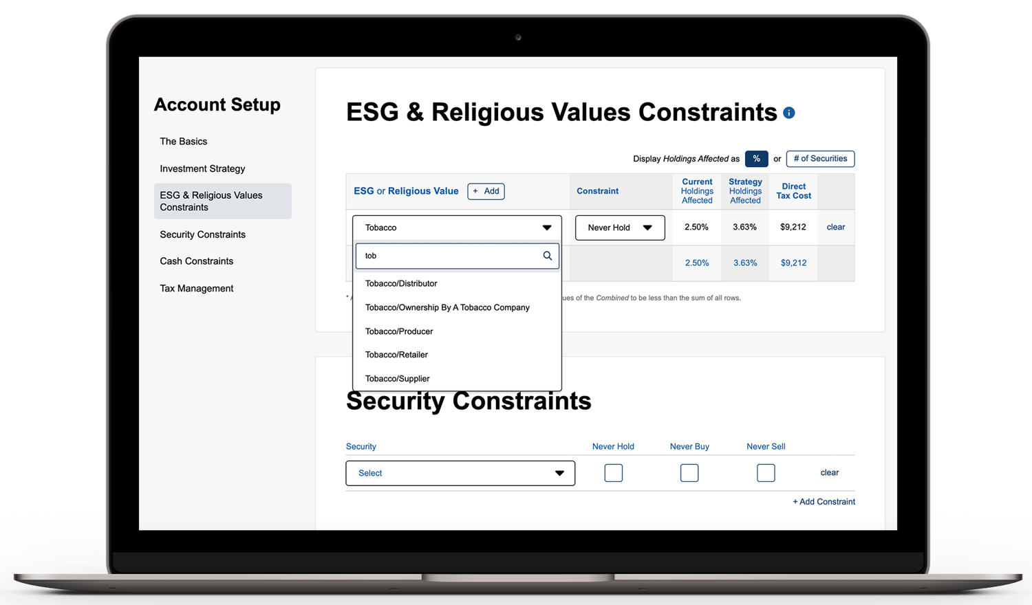 Advisor Portal - SAM